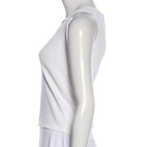 CHANEL | Tops | Chanel White Sleeveless Shell Tank 38 | Poshmark